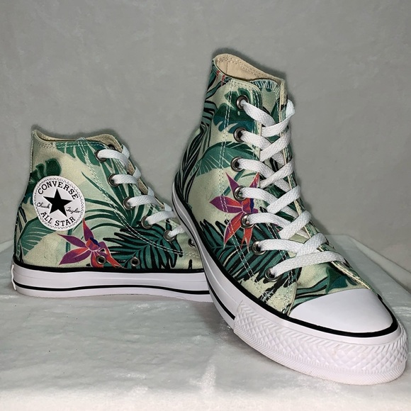 Converse | Shoes | Converse Chuck Taylor All Star Hi Tropical Print ...